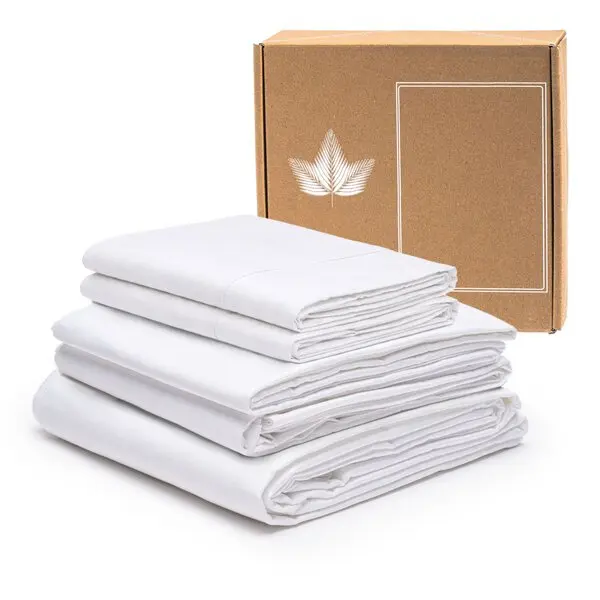 CANADIAN DOWN & FEATHER COMPANY Sheet Set Four Piece, Us King / Uk Super King Classic - White