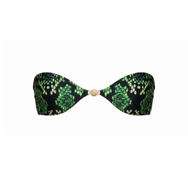 SUNKISSED Bandeau Strapless Top - Green