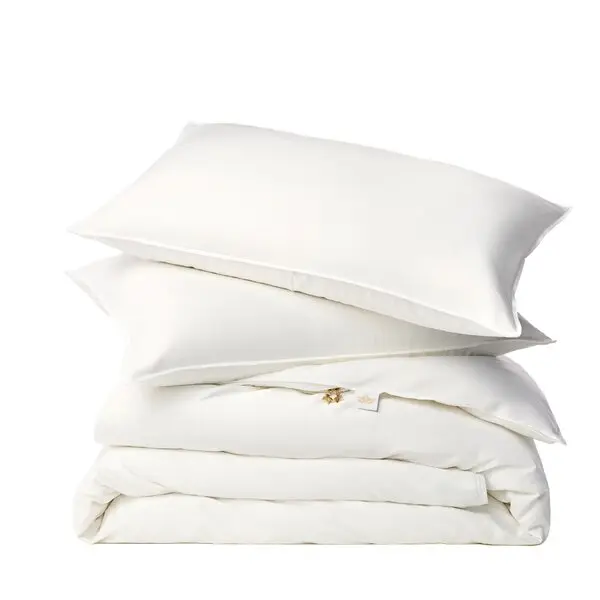 CANADIAN DOWN & FEATHER COMPANY Duvet Cover Set With Three Sided Zipper, Us Queen / Uk King Classic - White