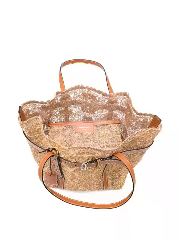 Ermanno Scervino Lace-overlay Tote Bag
