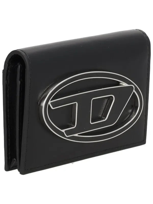 DIESEL® 1dr" Card Holder With Logo Detail - Black