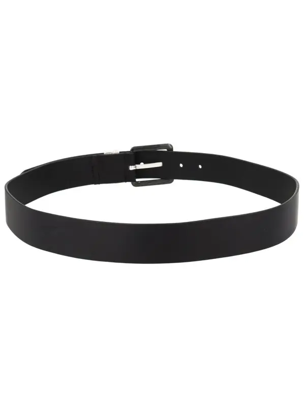 DIESEL® Leather Belt With Logo Detail