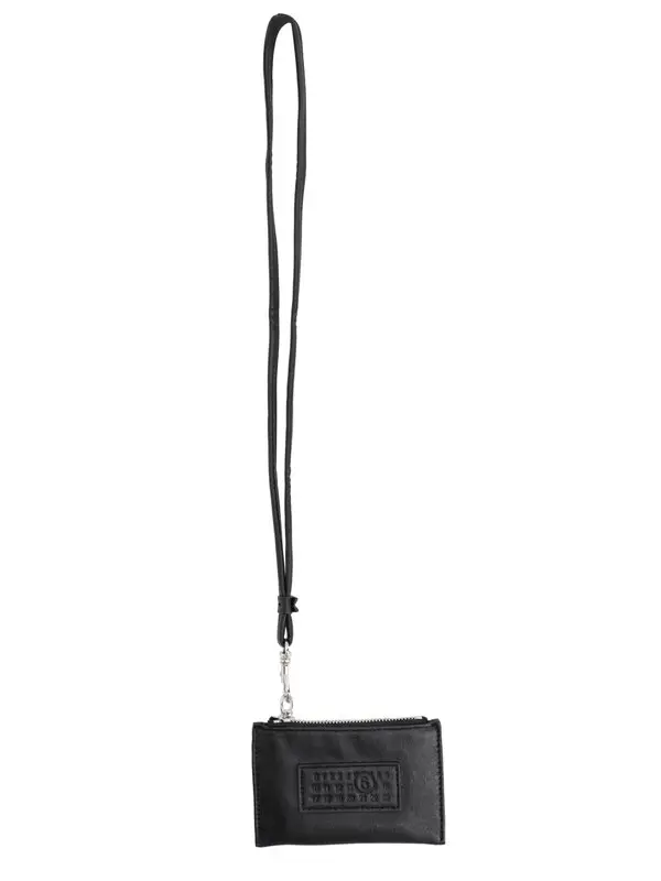 MAISON MARGIELA Porta Monete Con Logo - Black