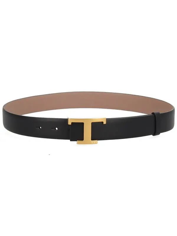TOD'S T Timeless Reversible Belt - Black