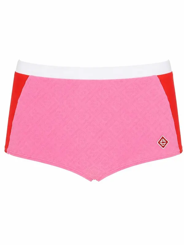 Casablanca Monogram Bikini Shorts - Pink