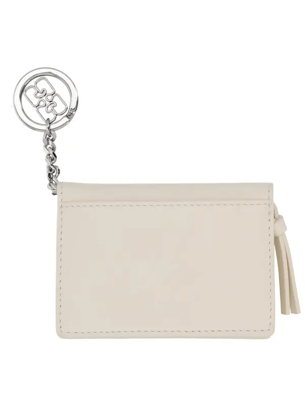 GANNI Raspberry" Print Cardholder With Keychain