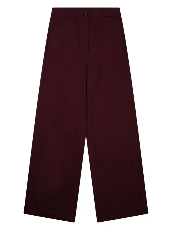 DEPARTMENT 5 Palazzo Charm Trousers - Bordeaux