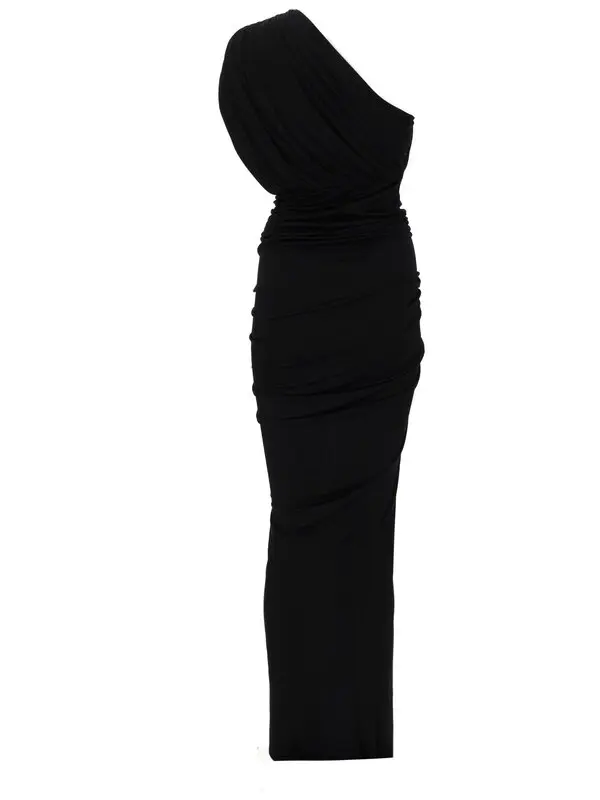 Rick Owens Abito Avra One-shoulder Gown - Black