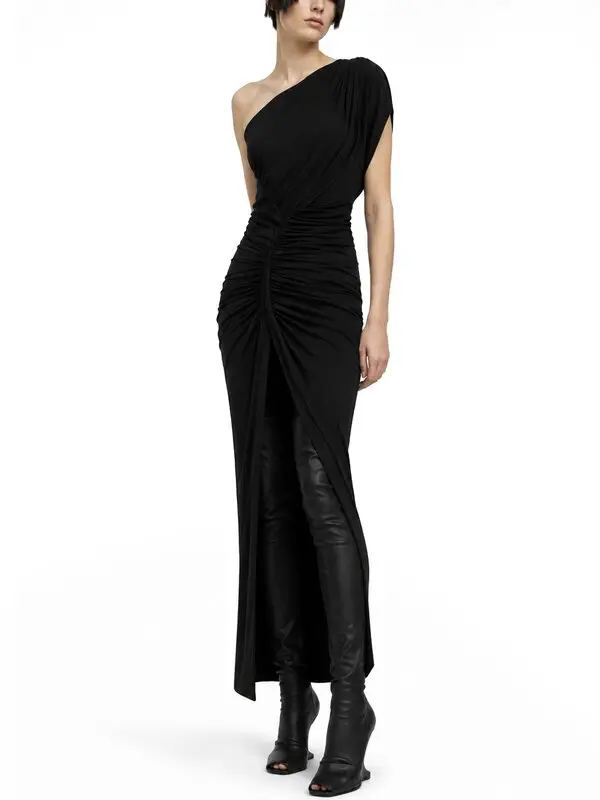 Rick Owens Abito Avra One-shoulder Gown - Black