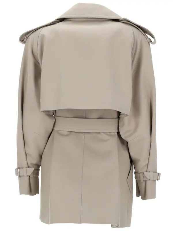 Max Mara Short Cotton Trench Coat