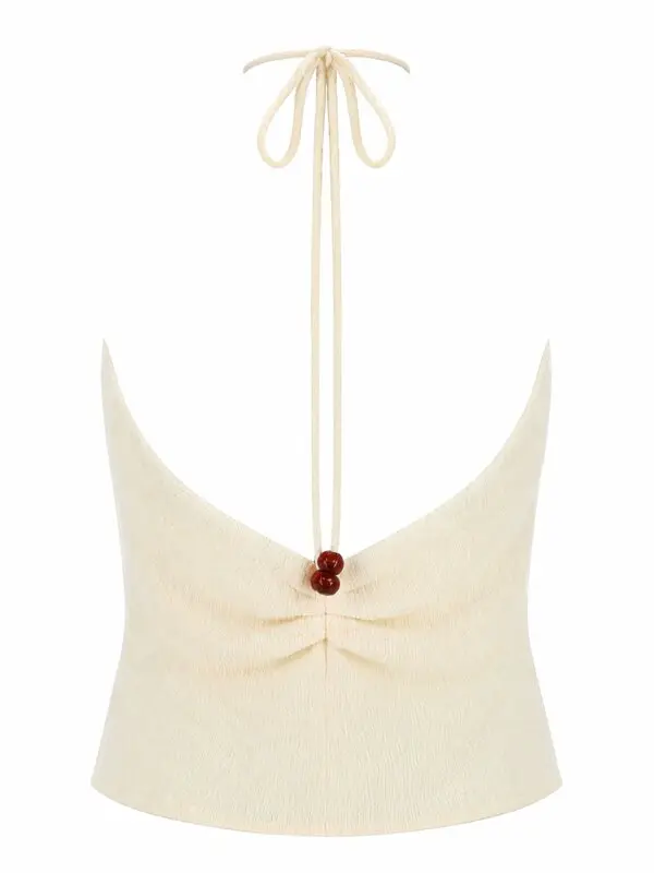 Magda Butrym Halterneck Top With Beading