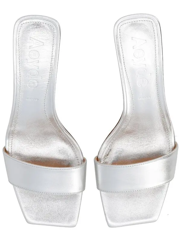 AeydĒ Gilly Heeled Sandals - Silver