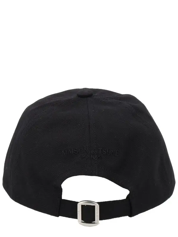 Maison Kitsuné Dressed Fox" Baseball Cap - Black