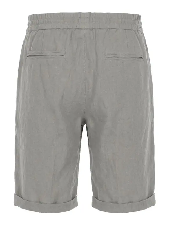 Brunello Cucinelli Linen Shorts - Dove