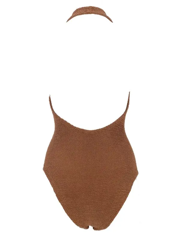 Hunza G Costume Intero "sandy Swim - Brown