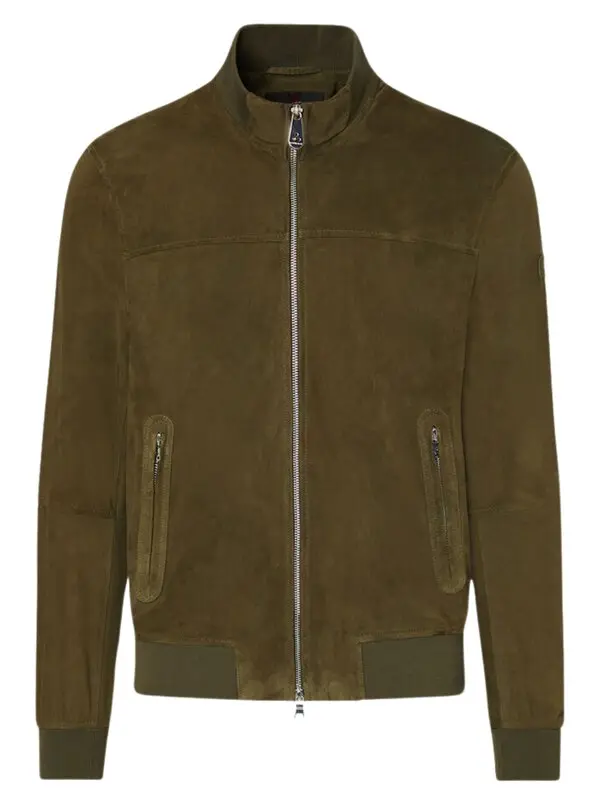 Peuterey Suede Bomber Jacket - Green