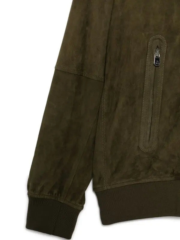 Peuterey Suede Bomber Jacket - Green