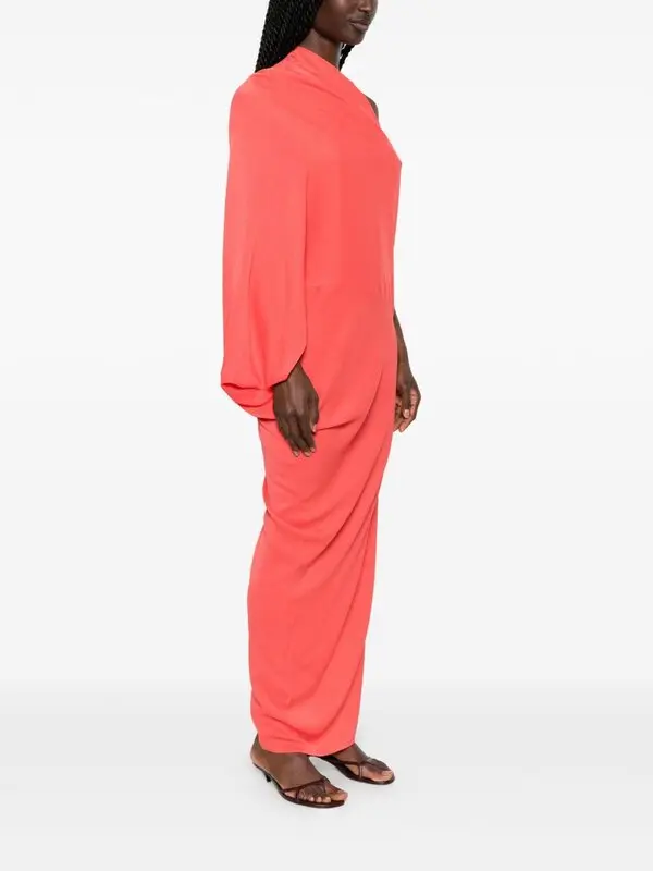 CORTANA Delore Silk Long Dress - Red