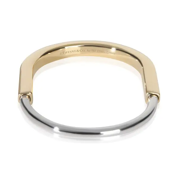 Tiffany & Co. White Gold And Yellow Gold Bangle Bracelet