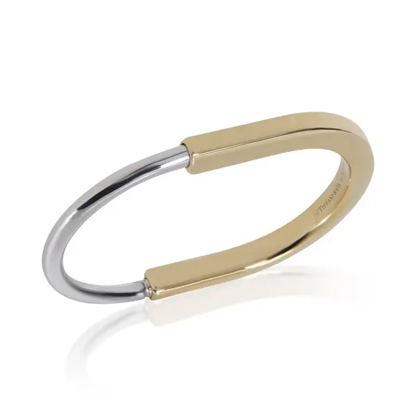 Tiffany & Co. White Gold And Yellow Gold Bangle Bracelet