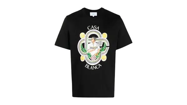 Casablanca Le Joueur Design T-shirt