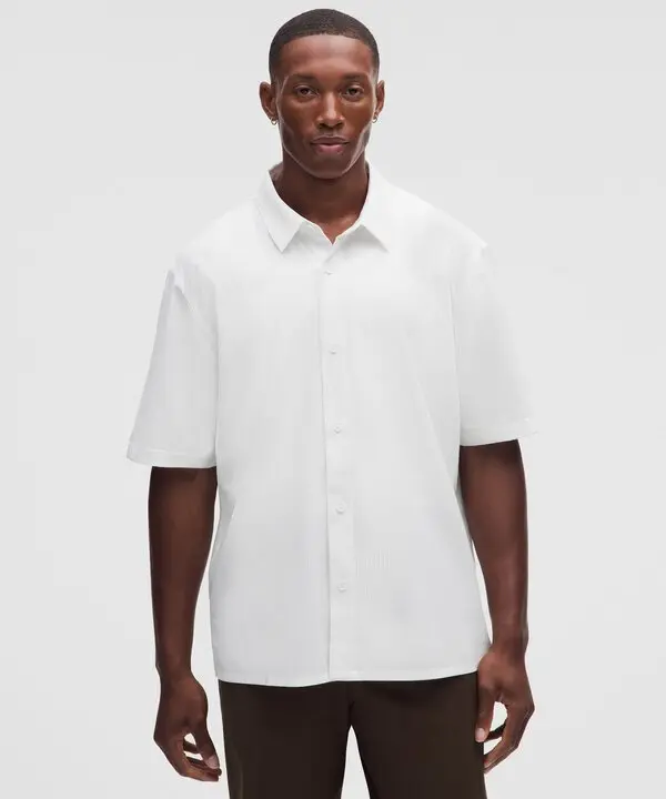 Lululemon Airing Easy Relaxed Short-sleeve Shirt - White