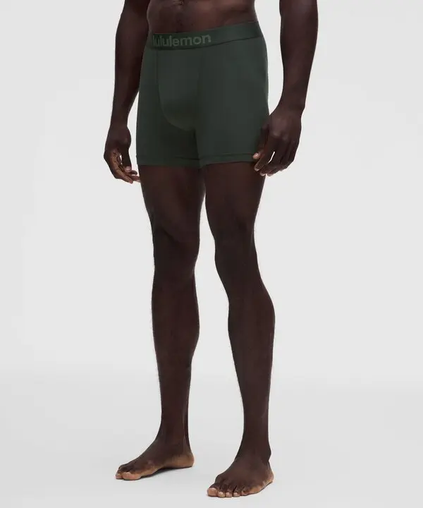 Lululemon Always In Motion Mesh Boxer Brief 5 - Rainforest Green