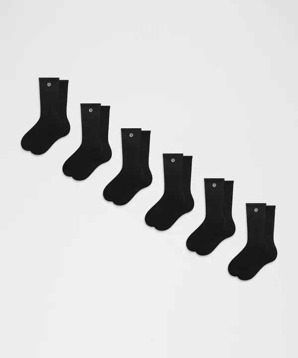 Lululemon Daily Essential Crew Socks - Black