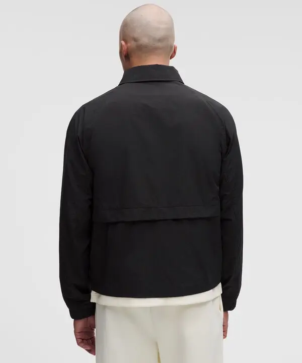 Lululemon Cotton-blend Collared Jacket - Black/black