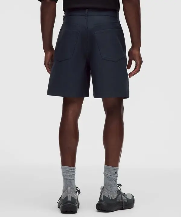 Lululemon Easy Five Relaxed-fit Cotton-blend Shorts - True Navy
