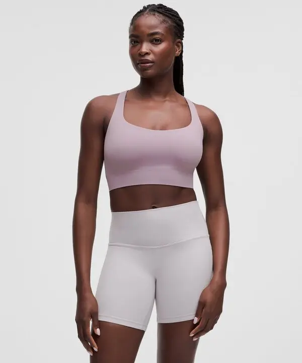 Lululemon Flexyflex Strappy Longline Yoga Bra - Shallot