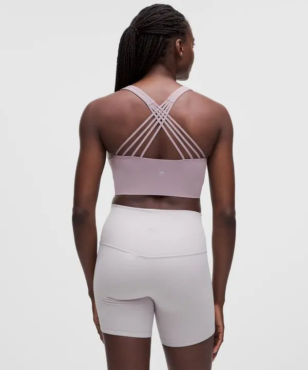 Lululemon Flexyflex Strappy Longline Yoga Bra - Shallot