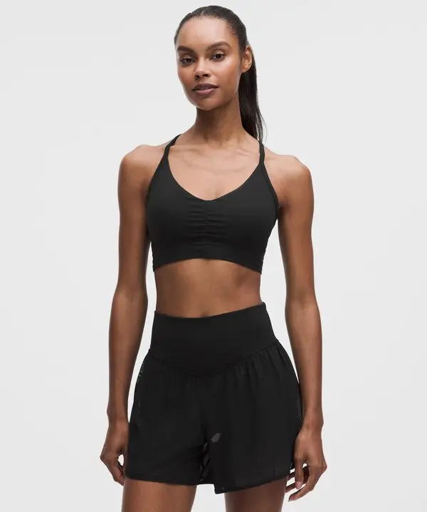 Lululemon Flow Y Ruched Bra - Black