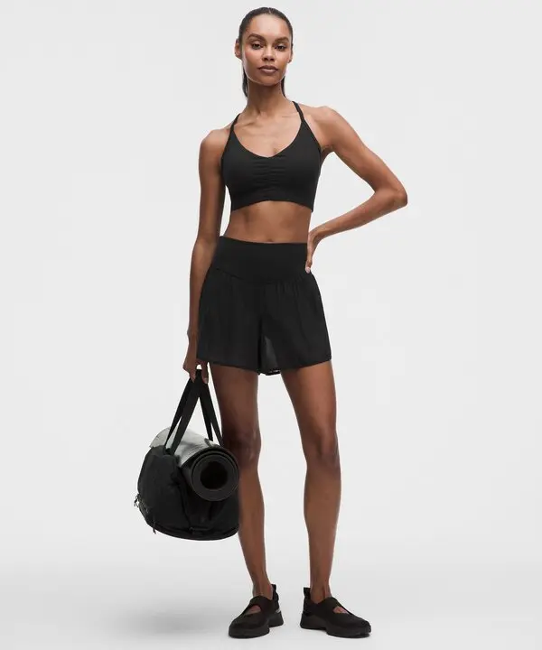 Lululemon Flow Y Ruched Bra - Black