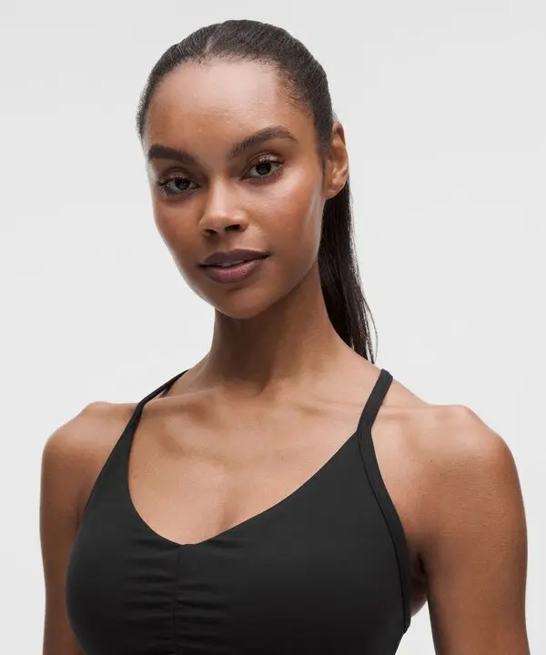 Lululemon Flow Y Ruched Bra - Black