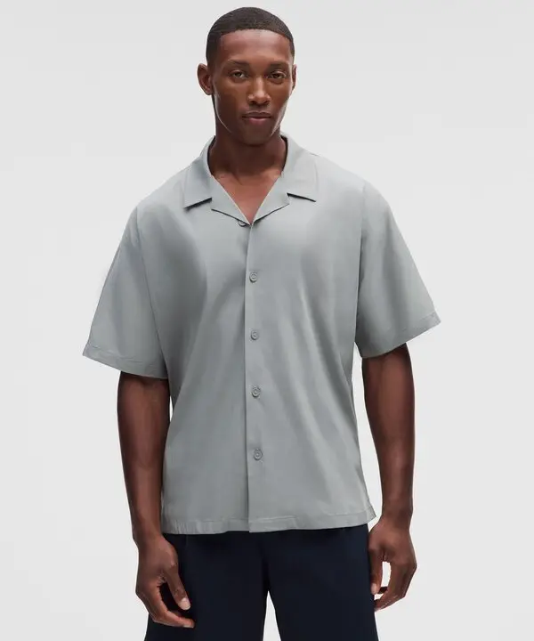 Lululemon Lightweight Camp-collar Shirt - Feather Grey