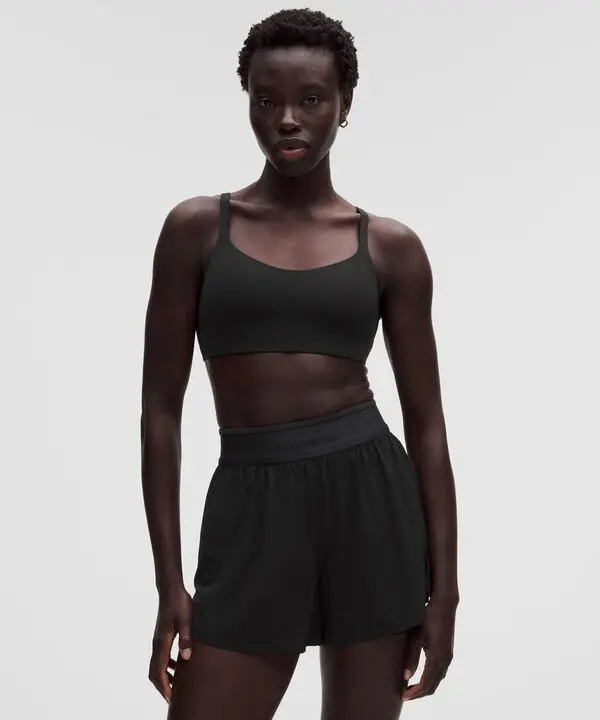 Lululemon Lightlift Open-back Bra - Black