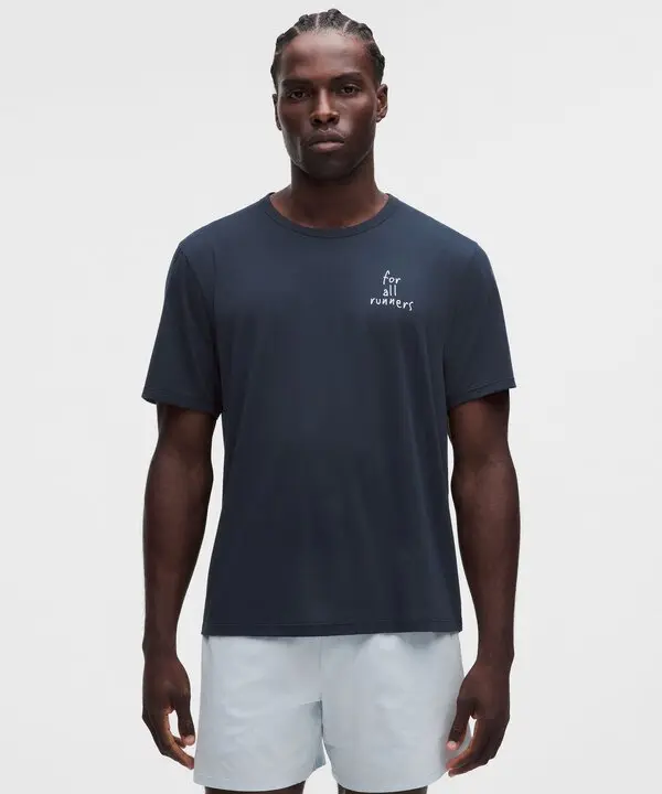 Lululemon Mile Maker Mesh Short-sleeve Shirt - True Navy