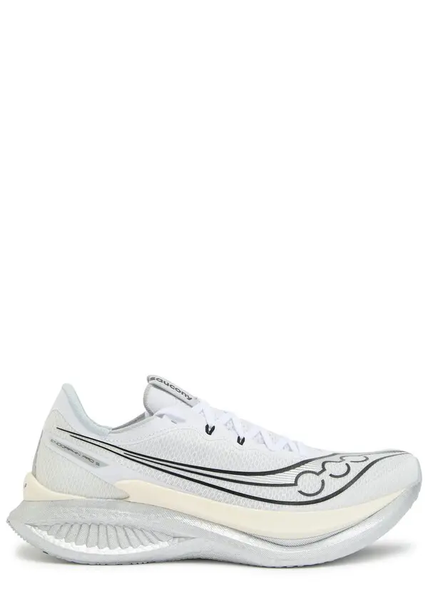 Saucony Endorphin Pro 5 Panelled Mesh Sneakers - White