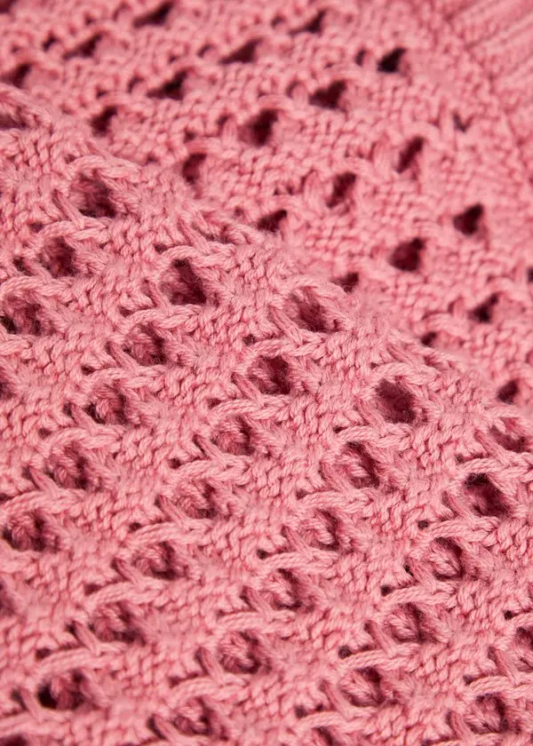 Varley Eloise Open-knit Cotton Sweatshirt