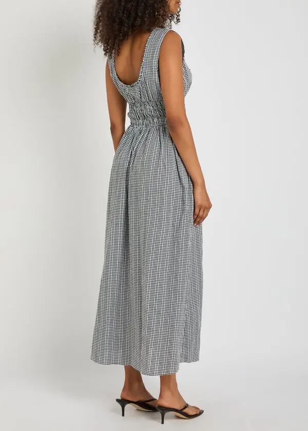 Rails Kenton Gingham Cotton Midi Dress