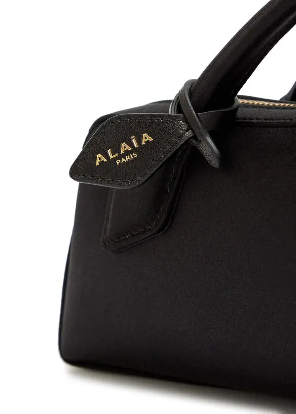 Alaïa Le Teckel Satin Clutch - Black