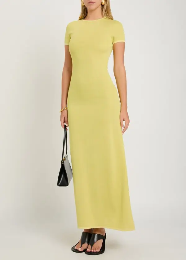 Jacquemus Le Robe Maille Woven Maxi Dress