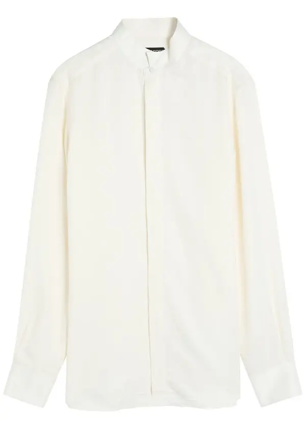 TOM FORD Perforated Silk Shirt