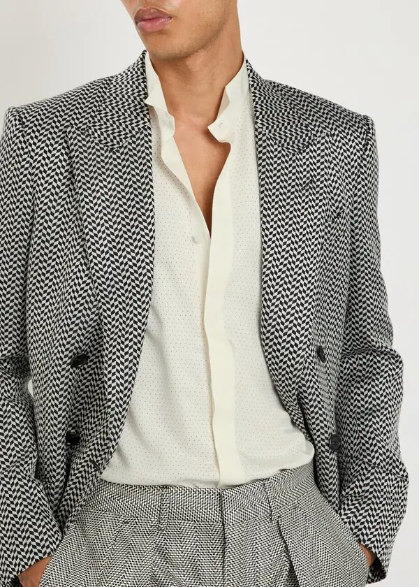 TOM FORD Perforated Silk Shirt
