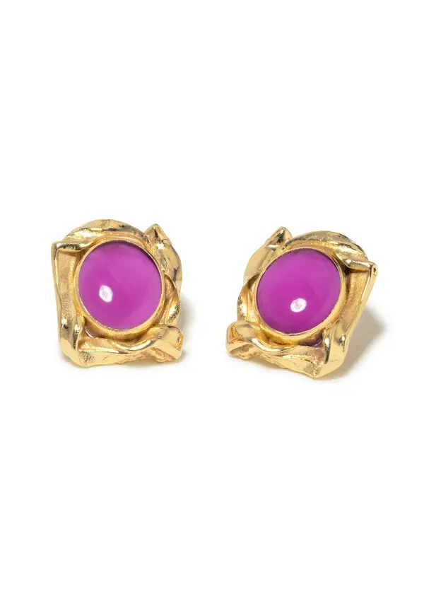 Completedworks 18kt -plated Resin Stud Earrings - Gold