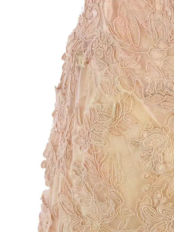 Ermanno Scervino Floral Lace Bustier Midi Dress