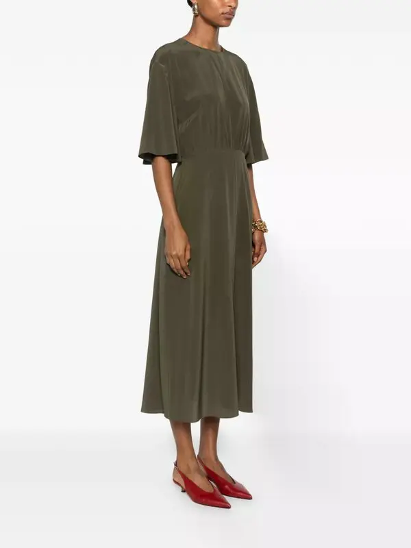 JOSEPH Silsila Gathered-waistline Split Dress