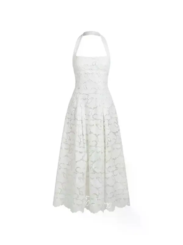 NICHOLAS Elisabeth Halter-neck Lace Dress