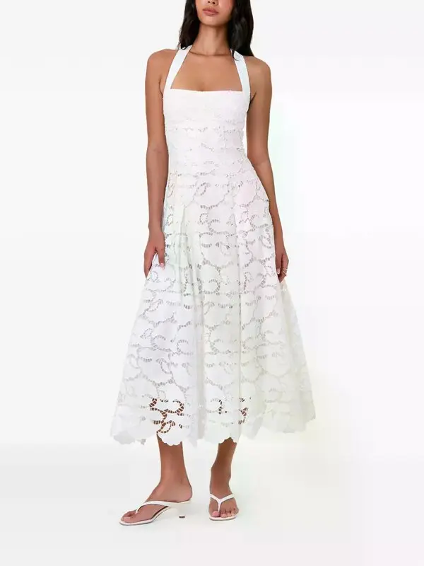NICHOLAS Elisabeth Halter-neck Lace Dress